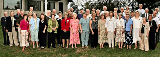 Galion Alumni Association - Galion Ohio - Class of 1955 Group Reunion Photo