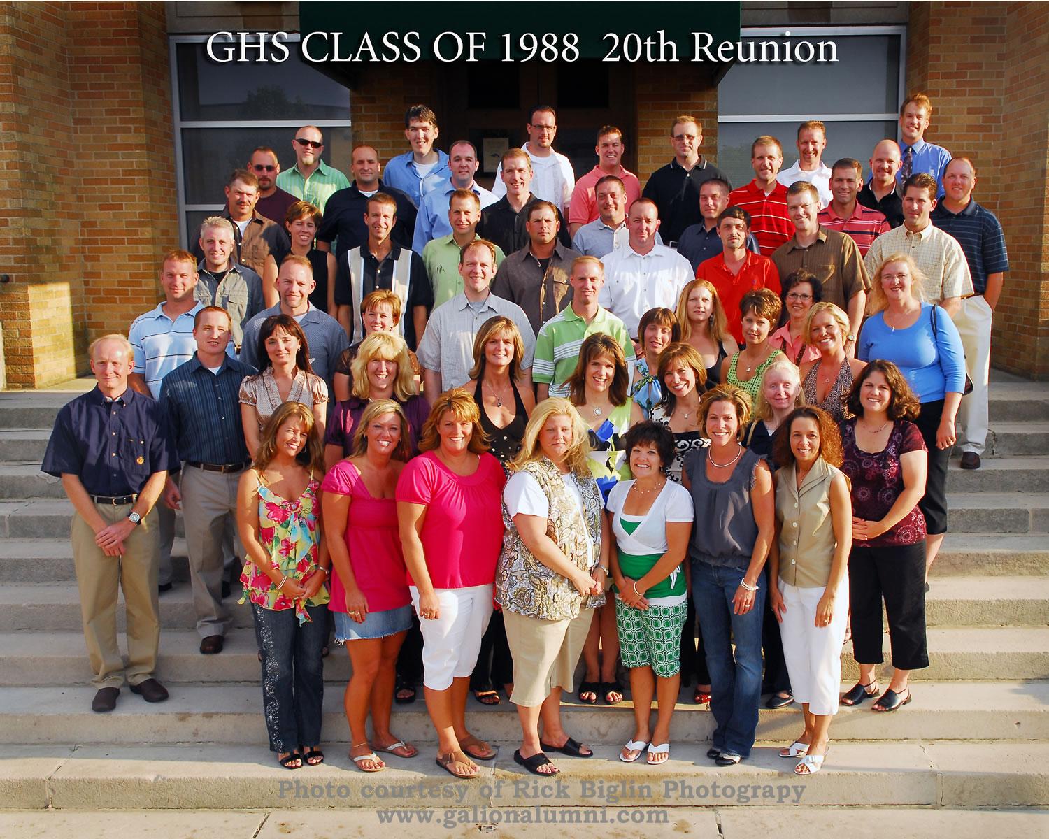 Galion Alumni Association - Galion Ohio - 1988 Class Reunion Group ...