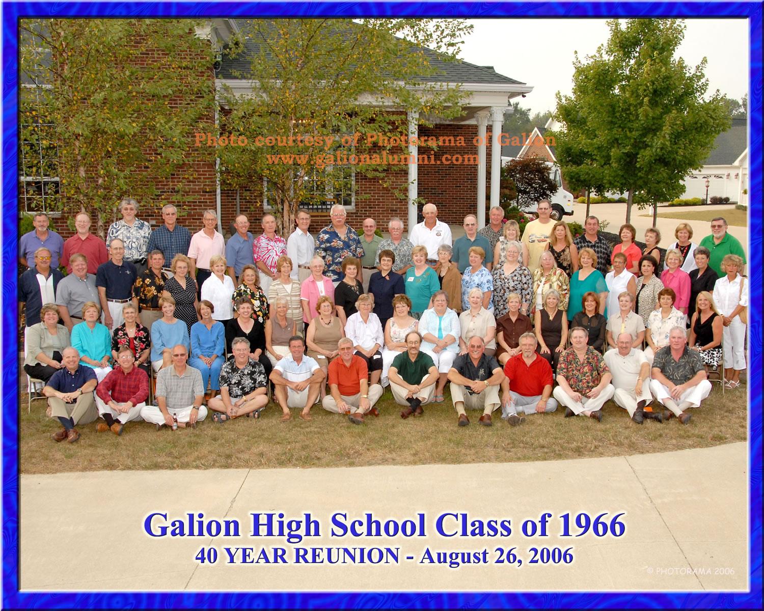 Galion Alumni Association - Galion Ohio - Class of 1966 Group Reunion ...